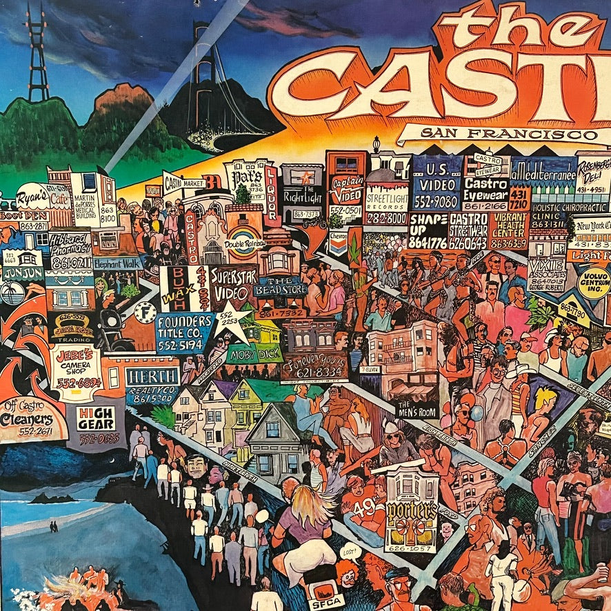 Rare "The Castro San Francisco" Pictorial Map Poster circa 1985 | AS I ...