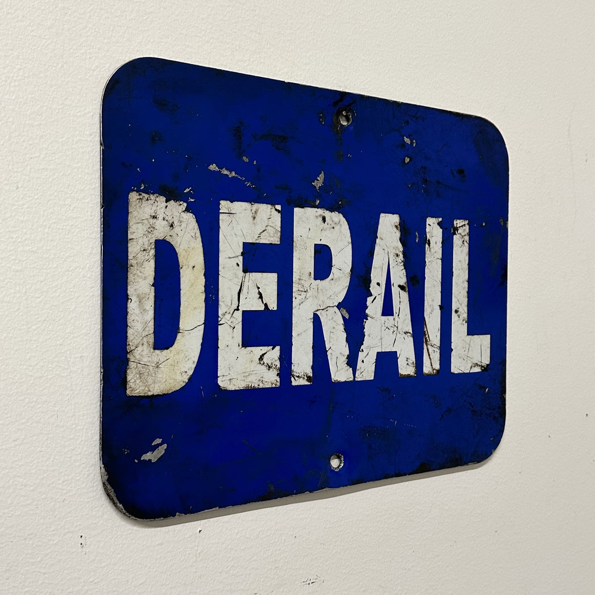 1950s Railroad Derail Sign | 12" x 15" – Mad Van Antiques