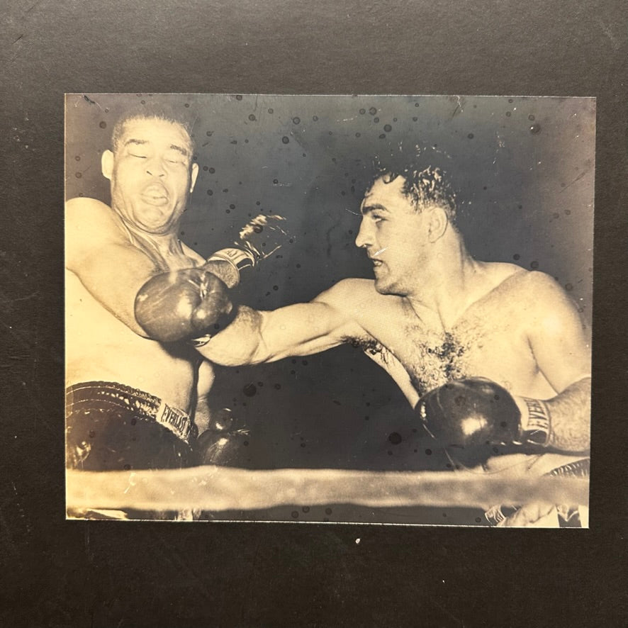 1950s Rocky Marciano Photograph of Boxing Fight | AS IS – Mad Van Antiques