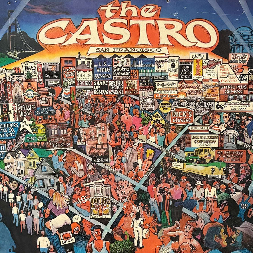 Rare "The Castro San Francisco" Pictorial Map Poster circa 1985 | AS I ...