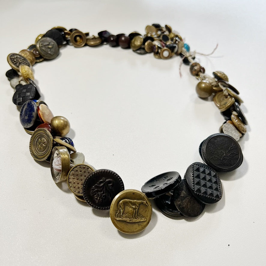 19th Century Charm String Button Necklace | Civil War Buttons – Mad Van ...