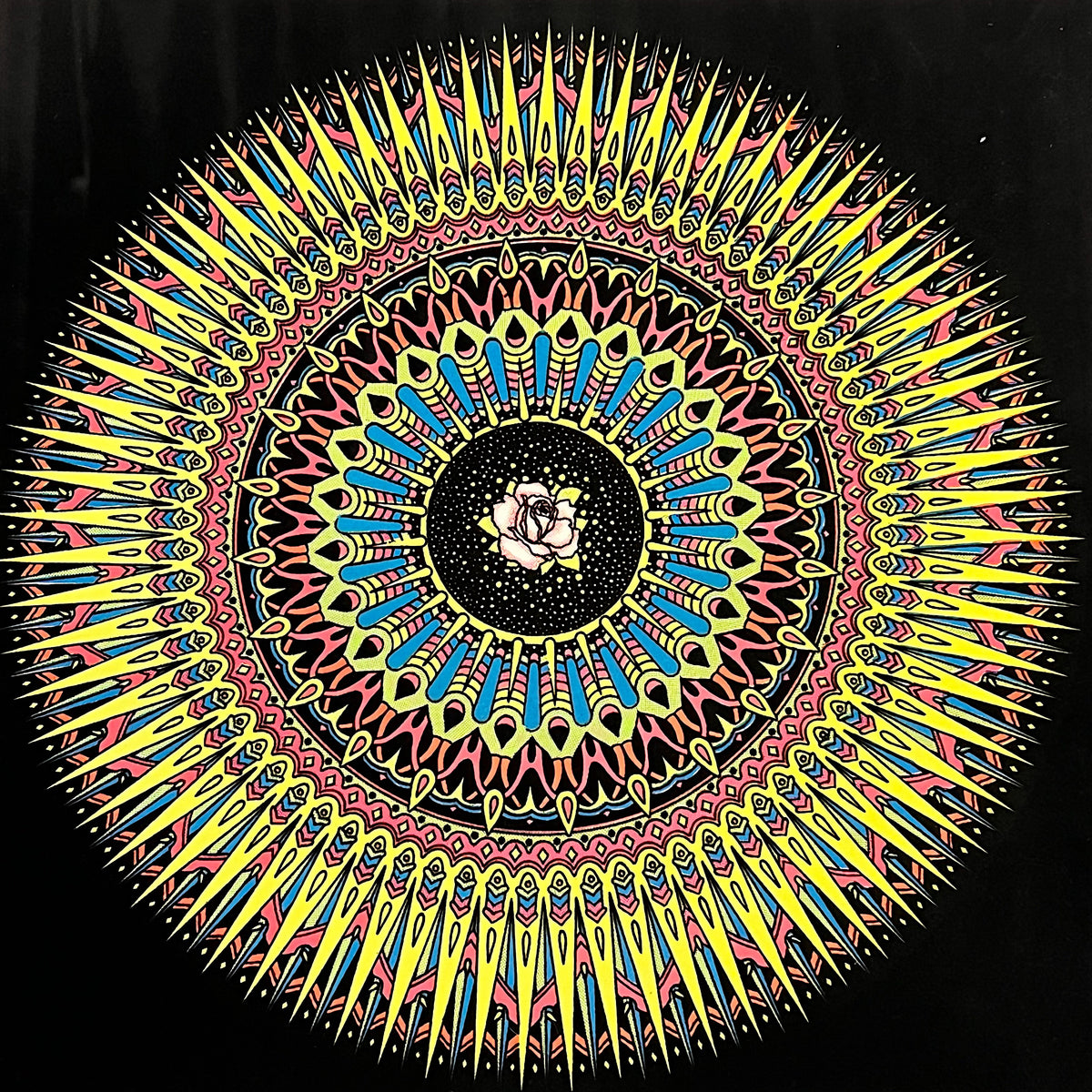 Rare 1970s Black Light Poster entitled "Rose" | Pro Arts Inc – Mad Van ...