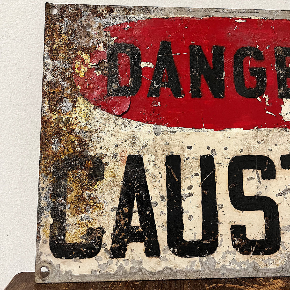 Vintage Danger Caustic Sign from 1950s | Factory Industrial Decor – Mad ...