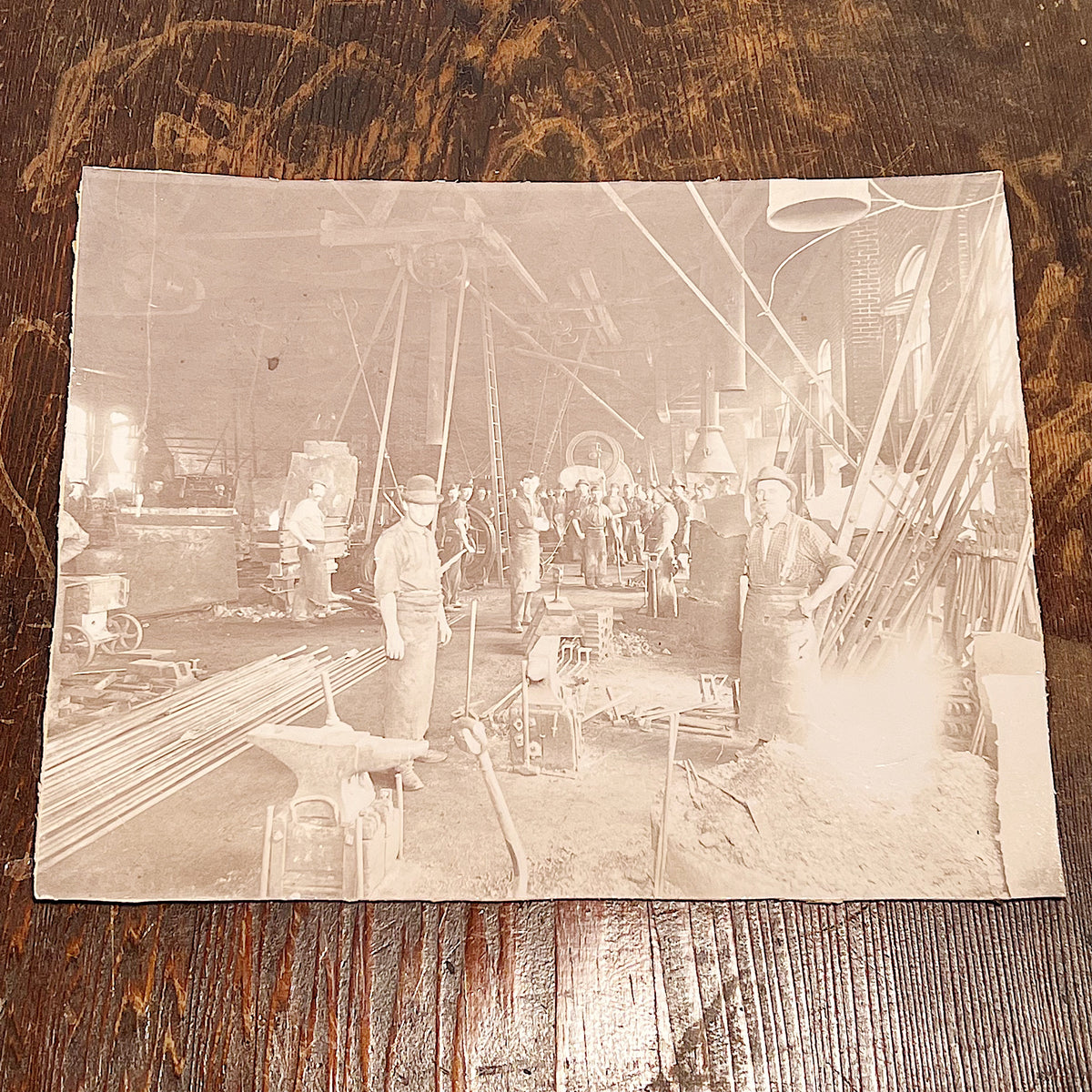 Antique Photograph of Blacksmith Workshop | Early 1900s – Mad Van Antiques
