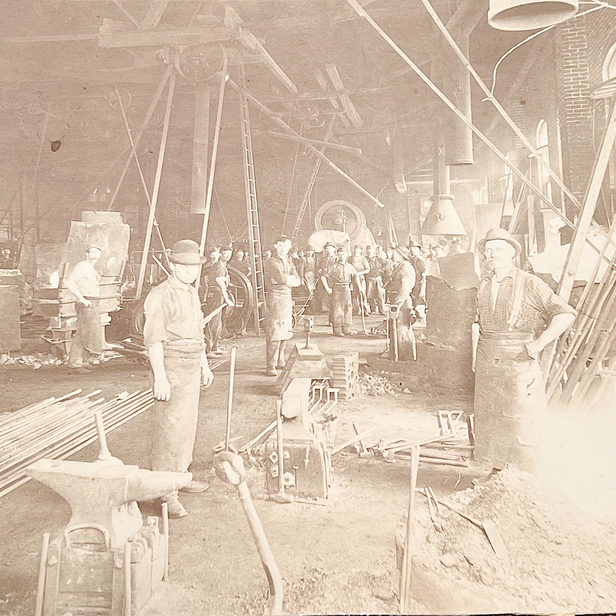 Antique Photograph of Blacksmith Workshop | Early 1900s – Mad Van Antiques