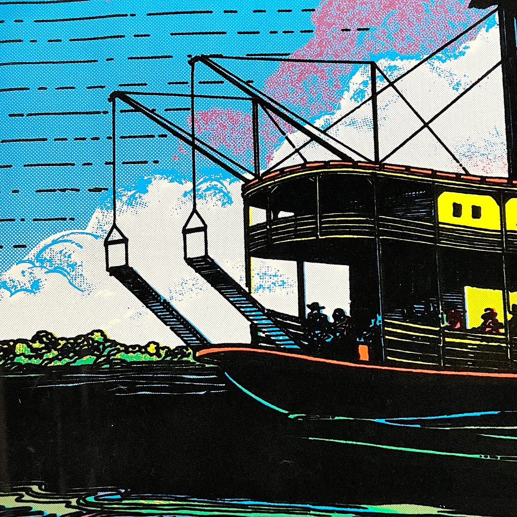 Rare 1970s Riverboat Black Light Poster with Dog | Pro Arts Inc – Mad ...