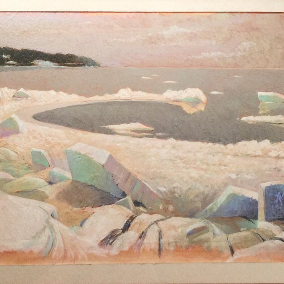 Robert Crump Pastel Artwork - Minnesota WPA Artist – Mad Van Antiques