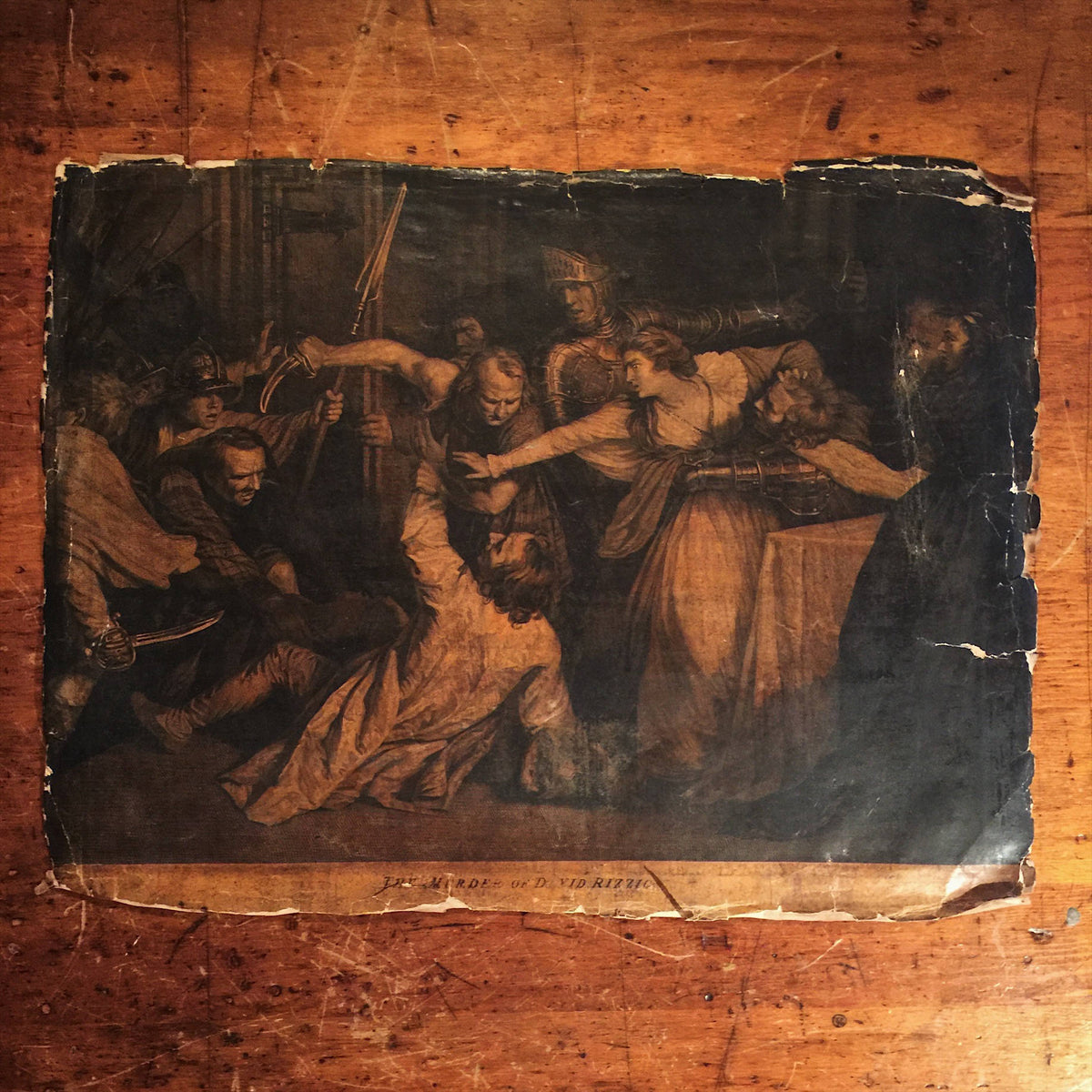 Murder of David Rizzio Engraving by Isaac Taylor in 1791 – Mad Van Antiques